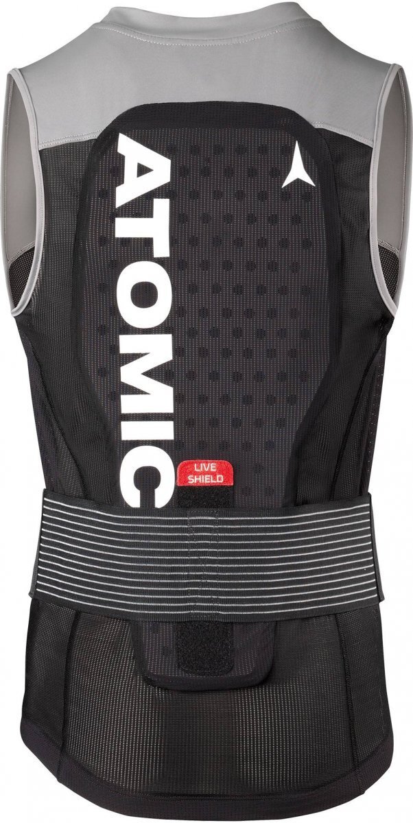 Atomic Live Shield Vest Selkäpanssari Musta / Harmaa - Laskettelukauppa.fi